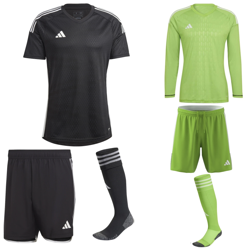 Tiro 23 Competition Match Premium SS Kit Bundle Black/White