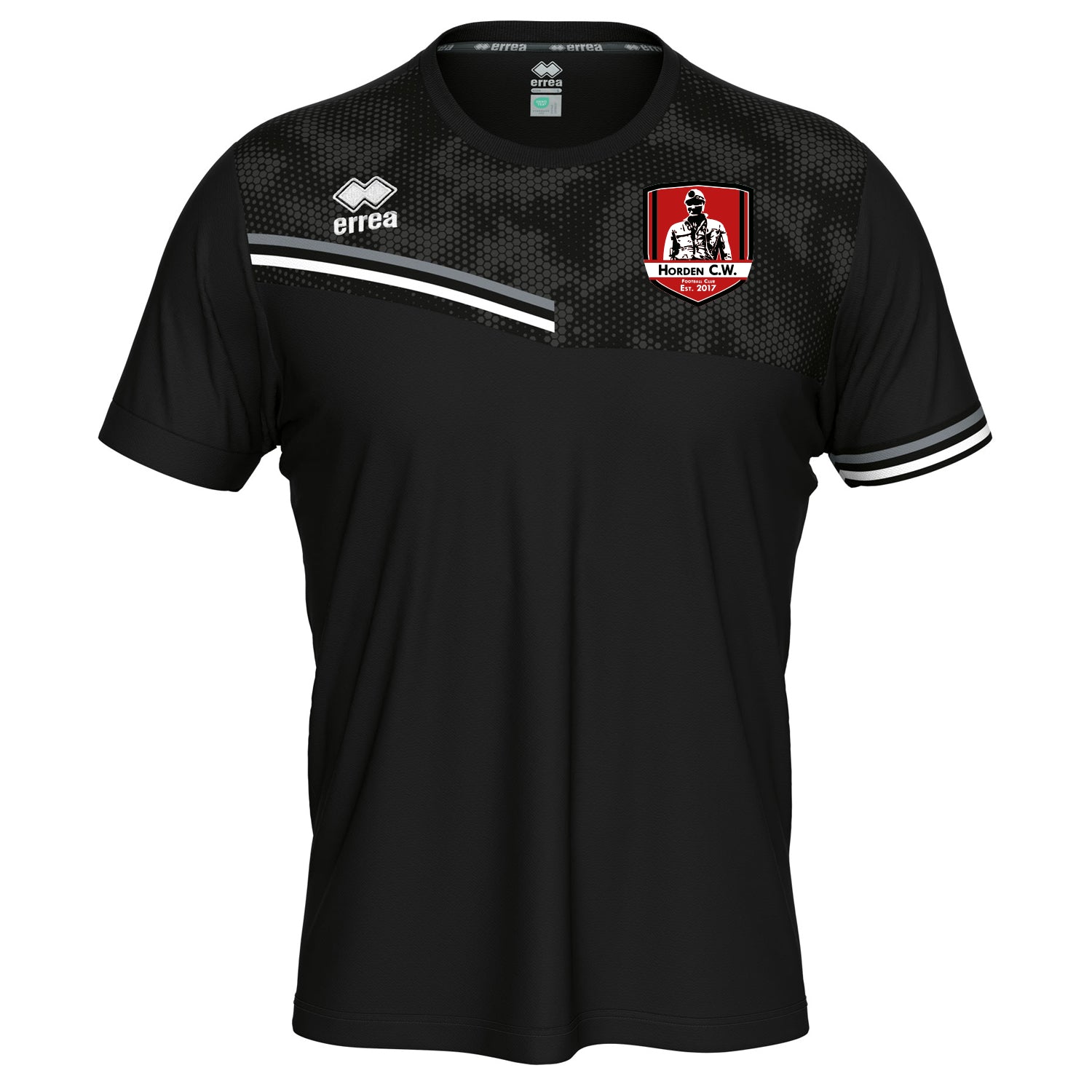 Horden CW FC Errea Evan Shirt - JUNIOR BLACK