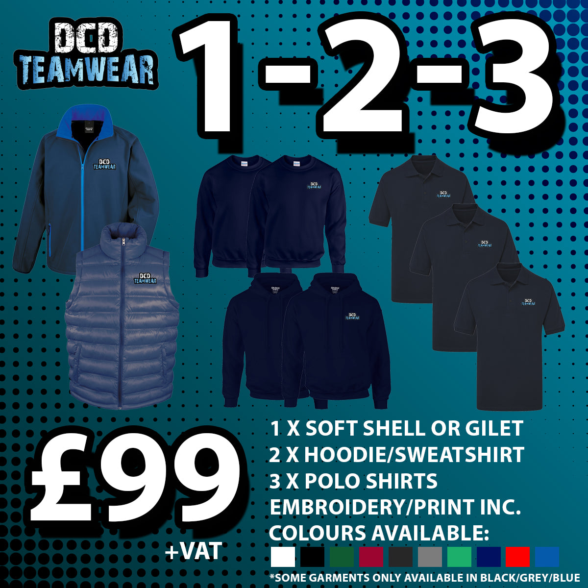 1-2-3 DCD Teamwear Workwear Bundle