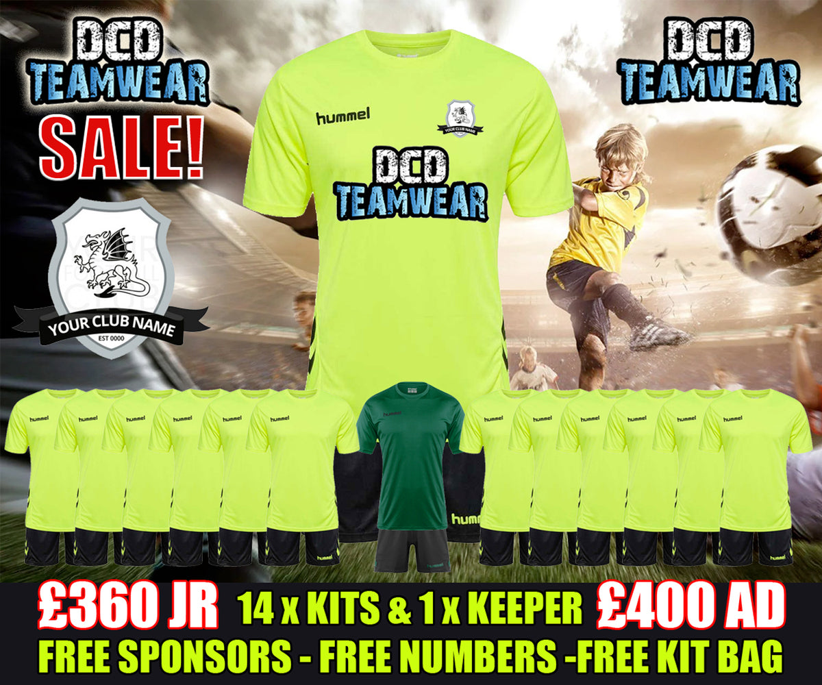 Hummel Safety Yellow and Black Full Kite Deal