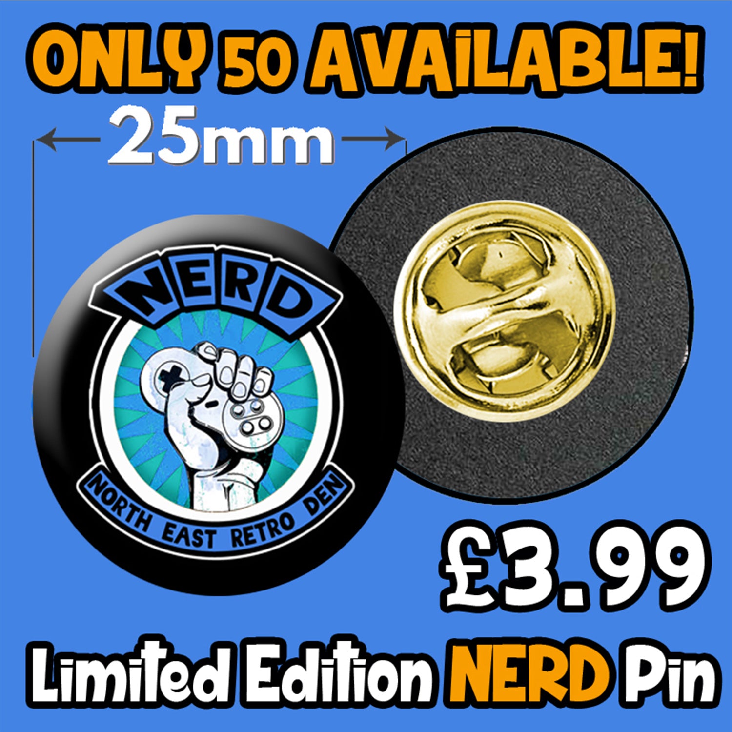 NERD Pin Badge